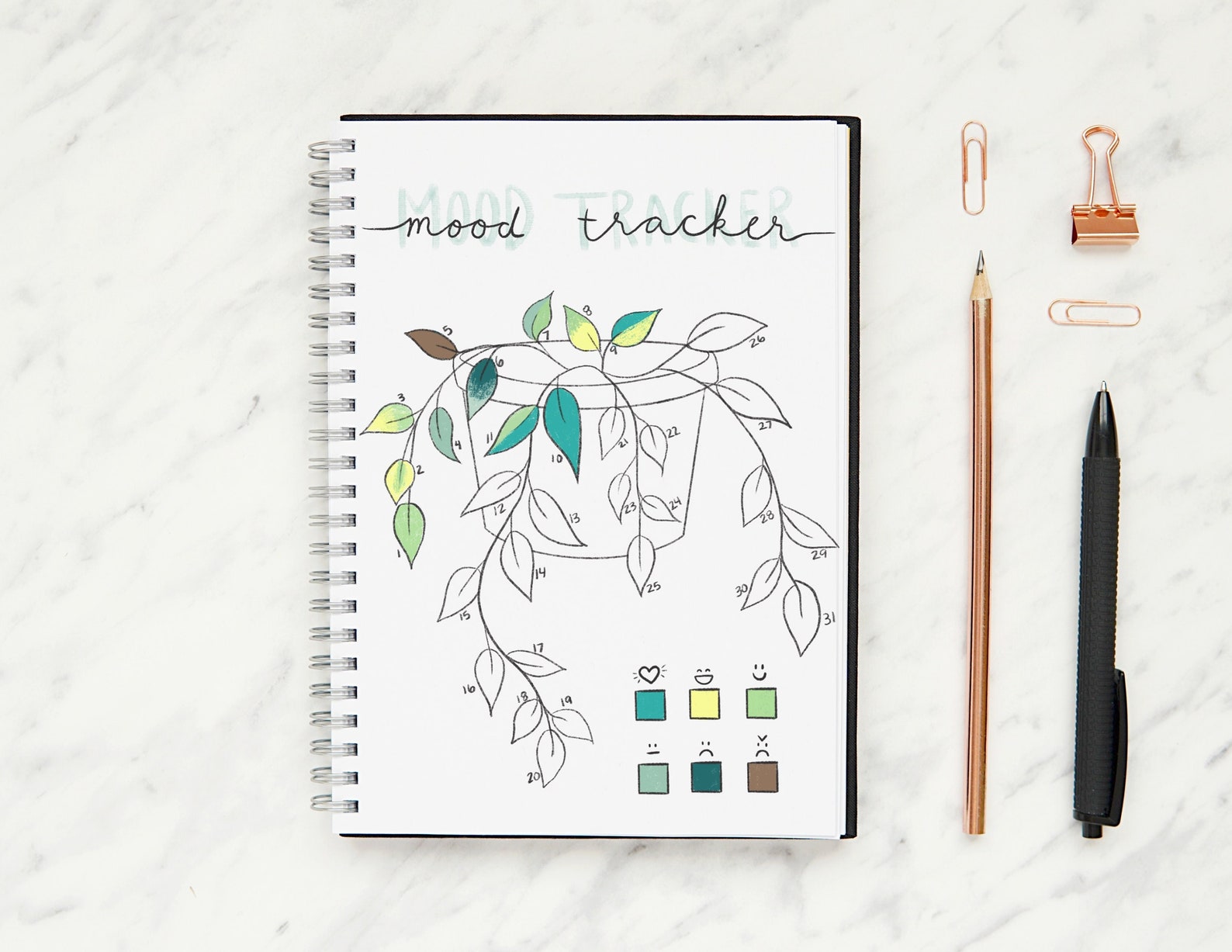 Houseplant Mood Tracker Houseplant Mood Tracker Printable | Etsy