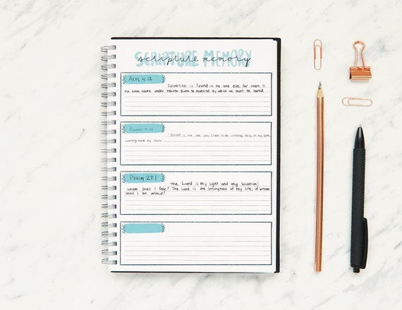 Scripture Memory Verse of the Week Verse Memorization - Etsy