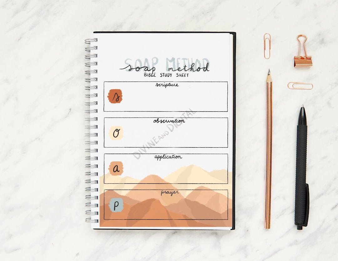SOAP Bible Study Printable, SOAP Method Bible Study, Bible Study ...