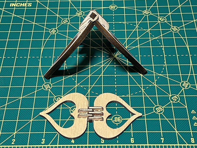 Wood Heart Hinge SVG - Etsy