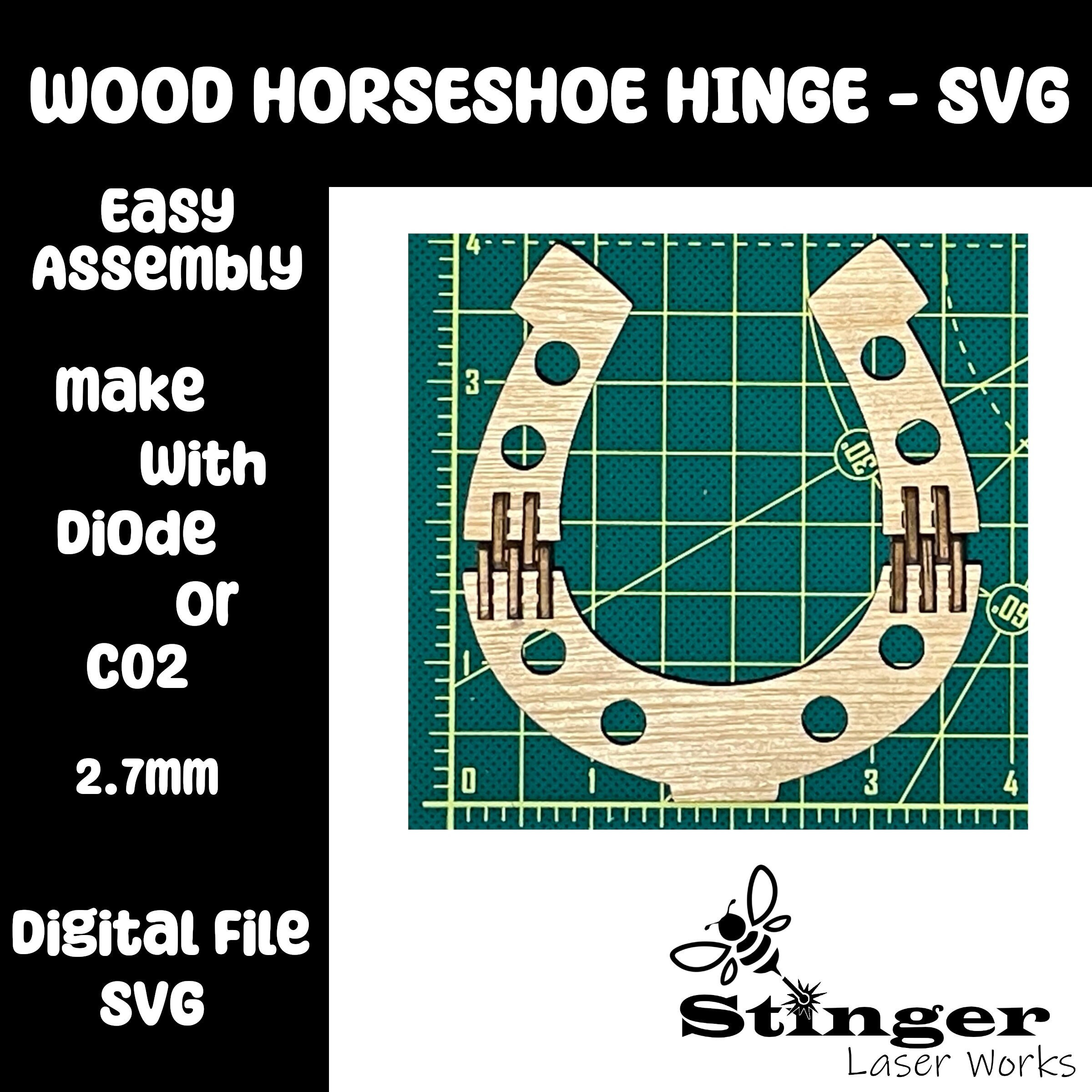 Wood Horseshoe Hinge SVG - Etsy
