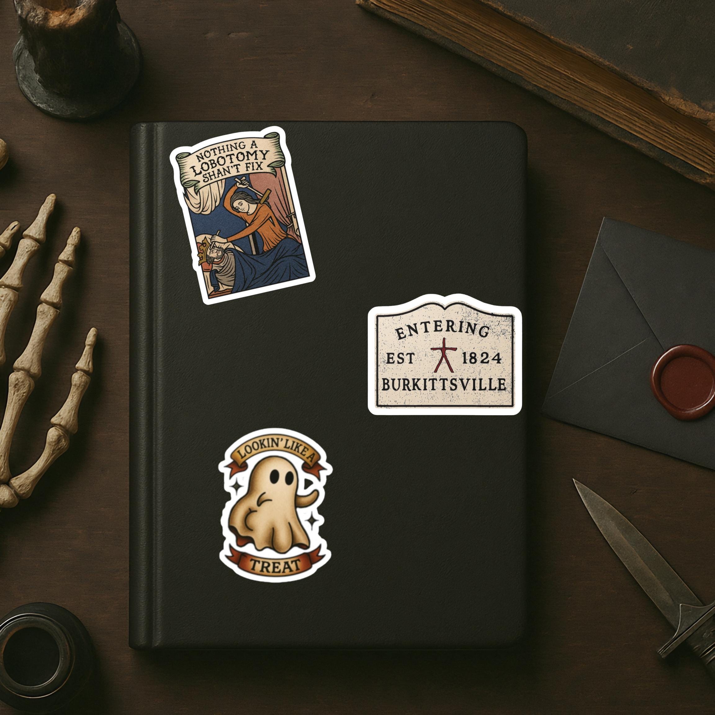 Lobotomy Sticker: Funny Medieval Medical Art, Dark Humor Vinyl Decal - Etsy