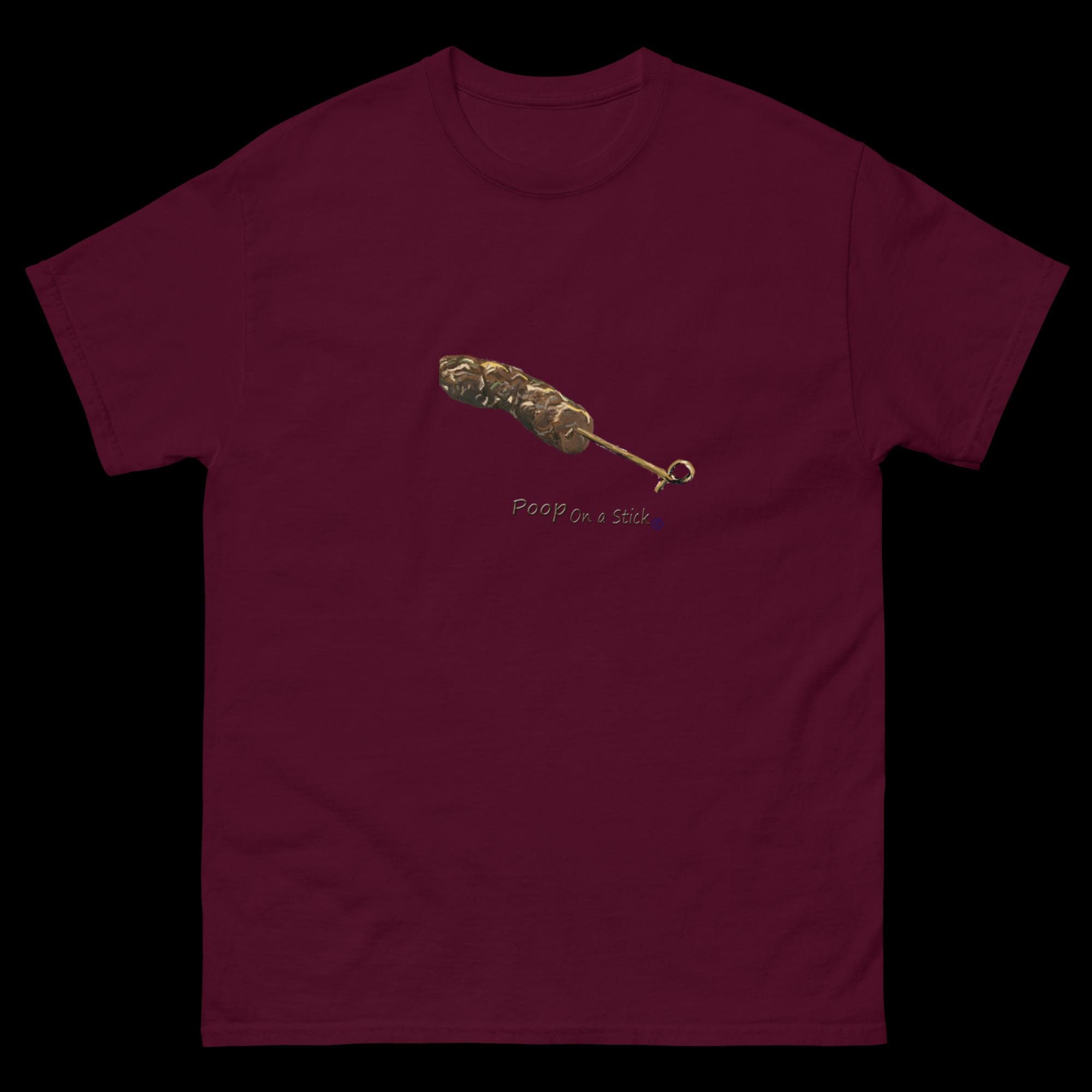 Men's Classic Tee Poop on a Stick - Etsy
