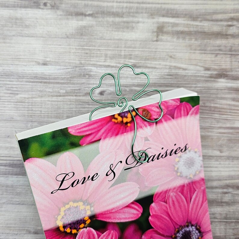 Wire Four-leaf Clover Bookmark, Paperclip, Shamrock, St Patrick's Day ...