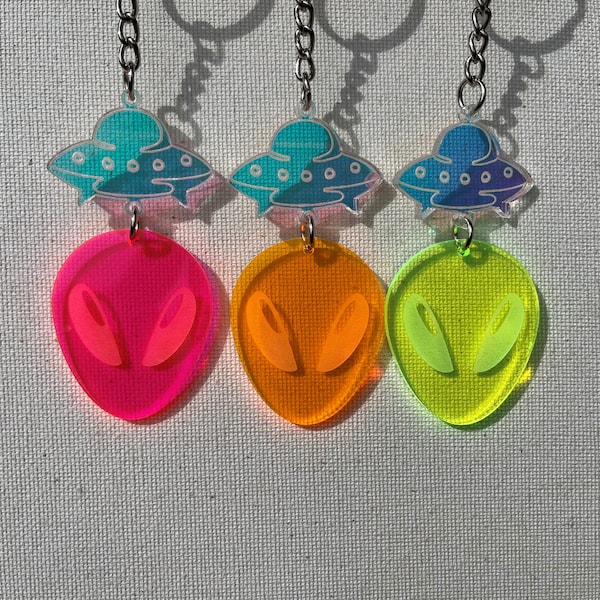 Alien Keychain - Etsy