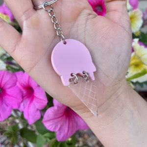 Ice Cream Cone Keychain | Ice Cream Acrylic Charm | Summer Time ...