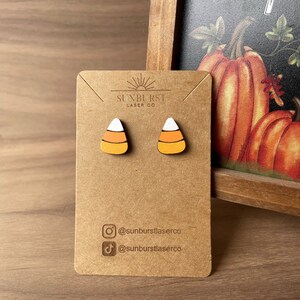 Cute Halloween Stud Earrings/candy Corn Stud Earrings/witch Hat Earrings/ Cauldron Earrings ...