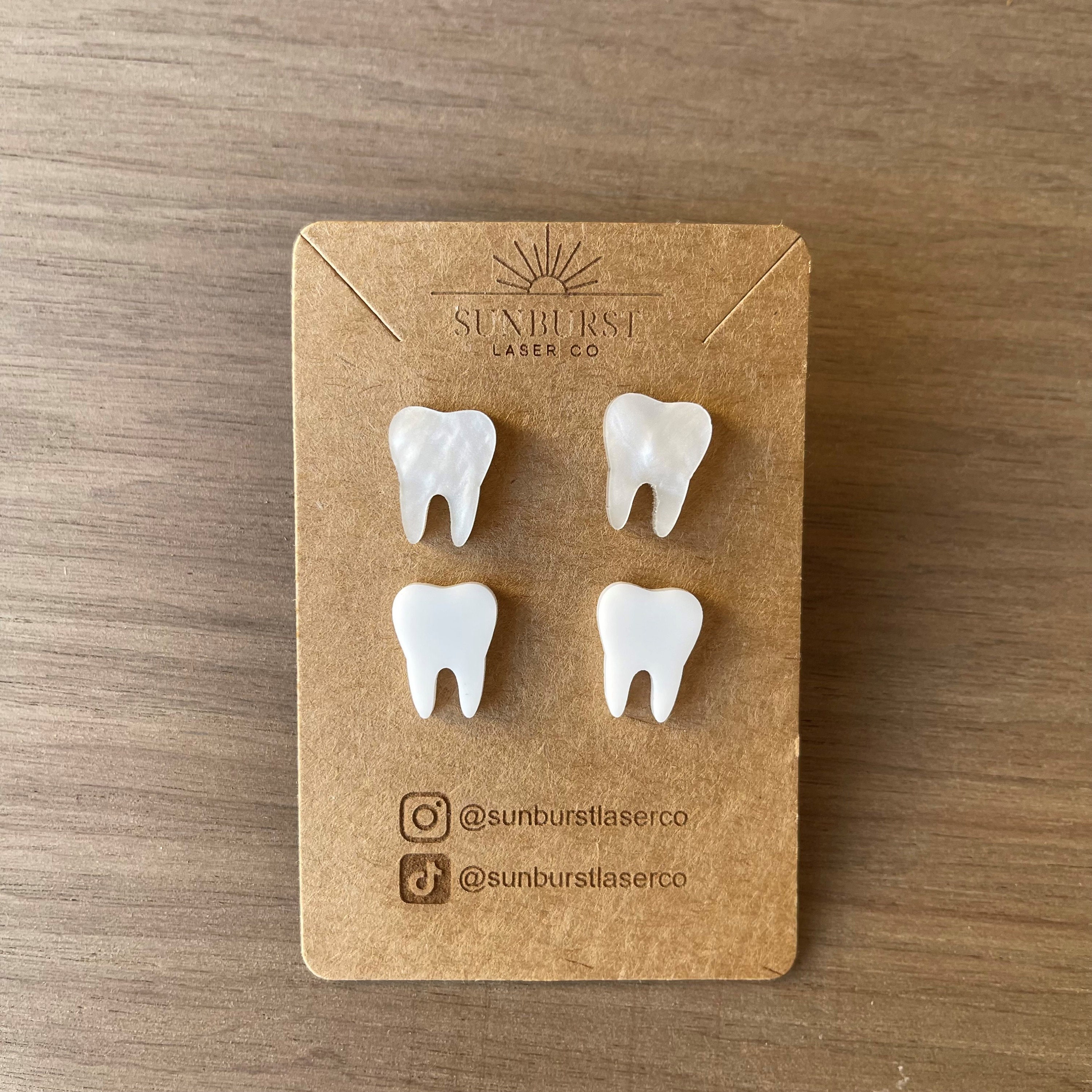 Tooth Earrings/dentist Earrings/molar Earrings/dental - Etsy