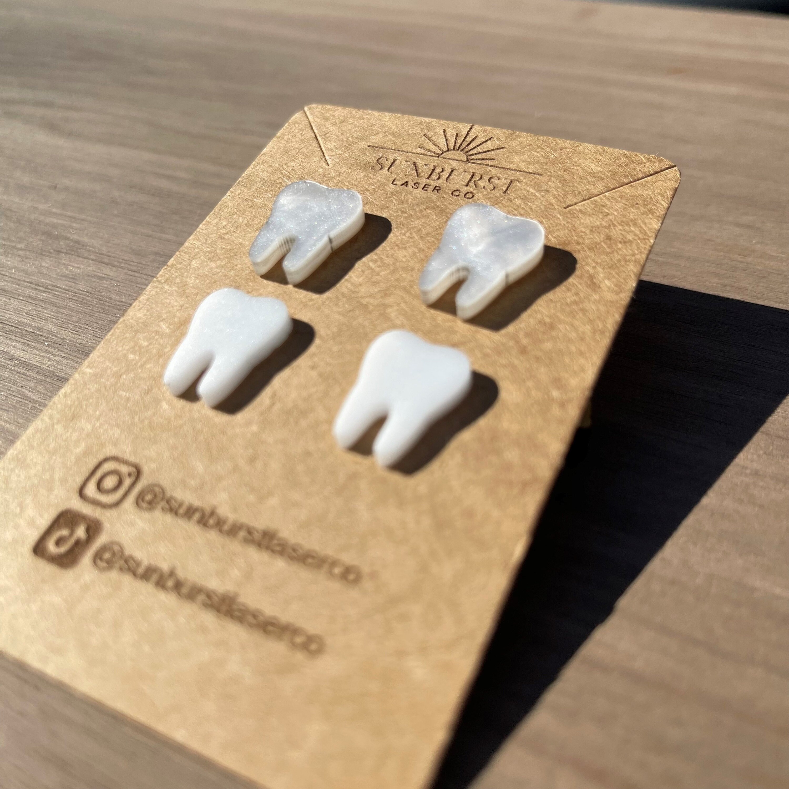 Tooth Earrings/dentist Earrings/molar Earrings/dental - Etsy
