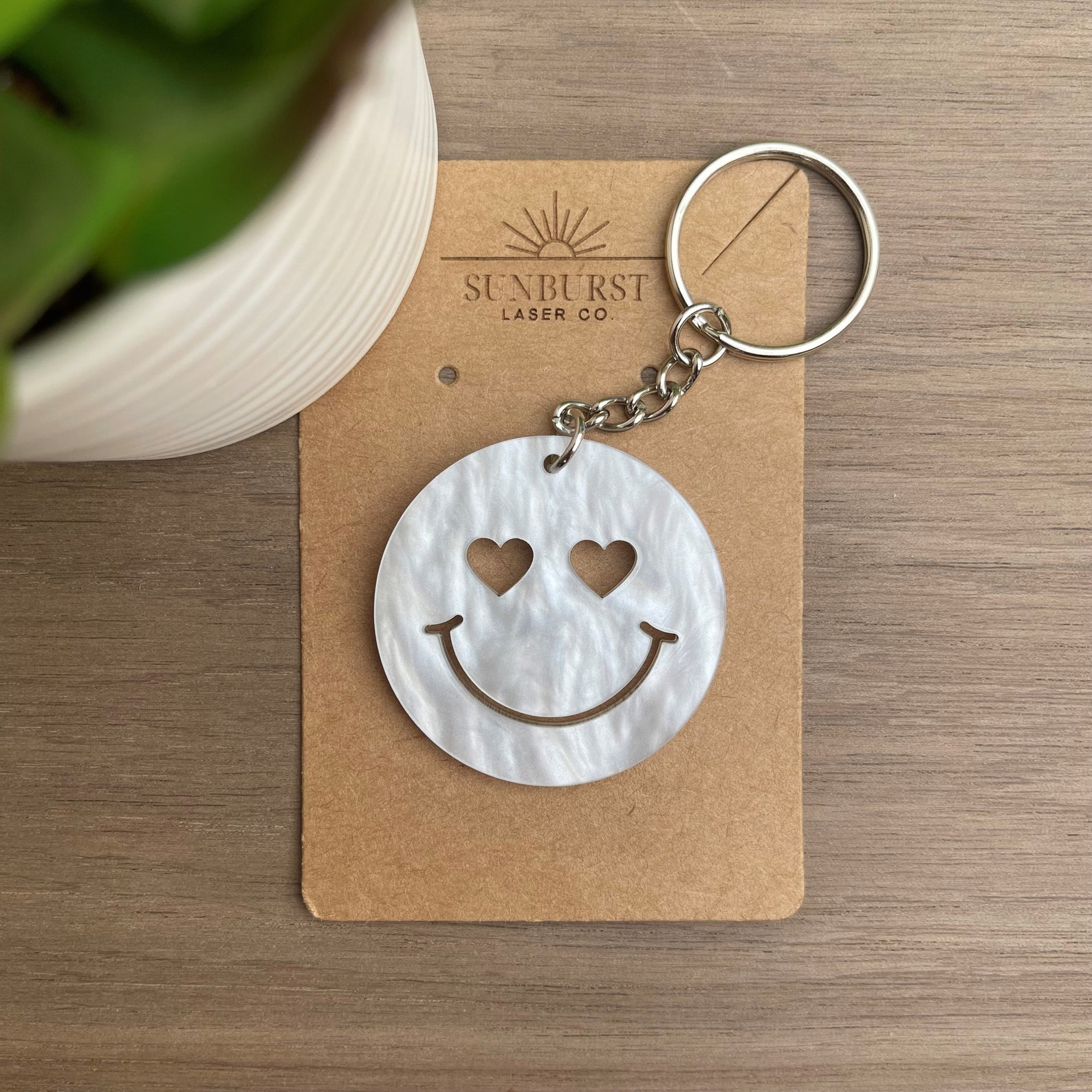 Custom Smiley Face Keychain Trendy Smiley Keyring Laser - Etsy