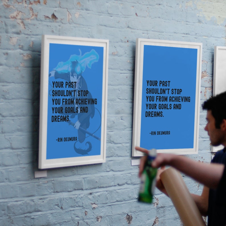 Custom Anime Quote Print | Custom Anime Text Print | Personalized Anime ...