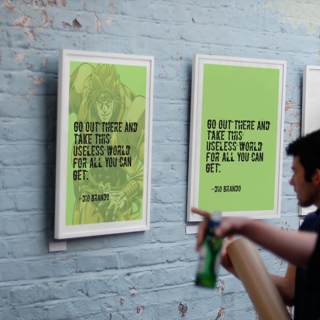 Custom Anime Quote Print | Custom Anime Text Print | Personalized Anime ...