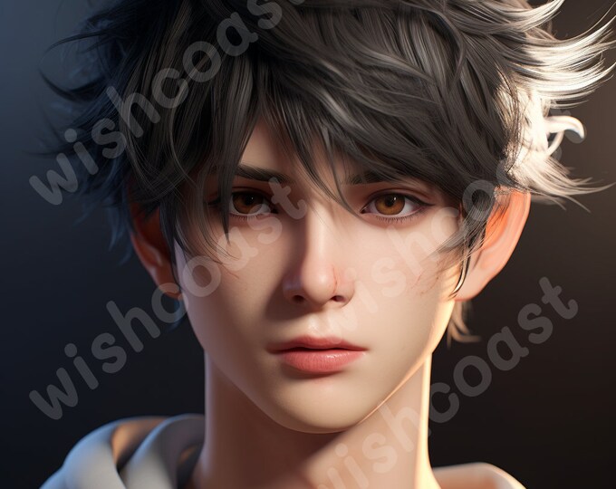 Adopt a Character | Hyper Realistic | Male | Black Hair | Original ...