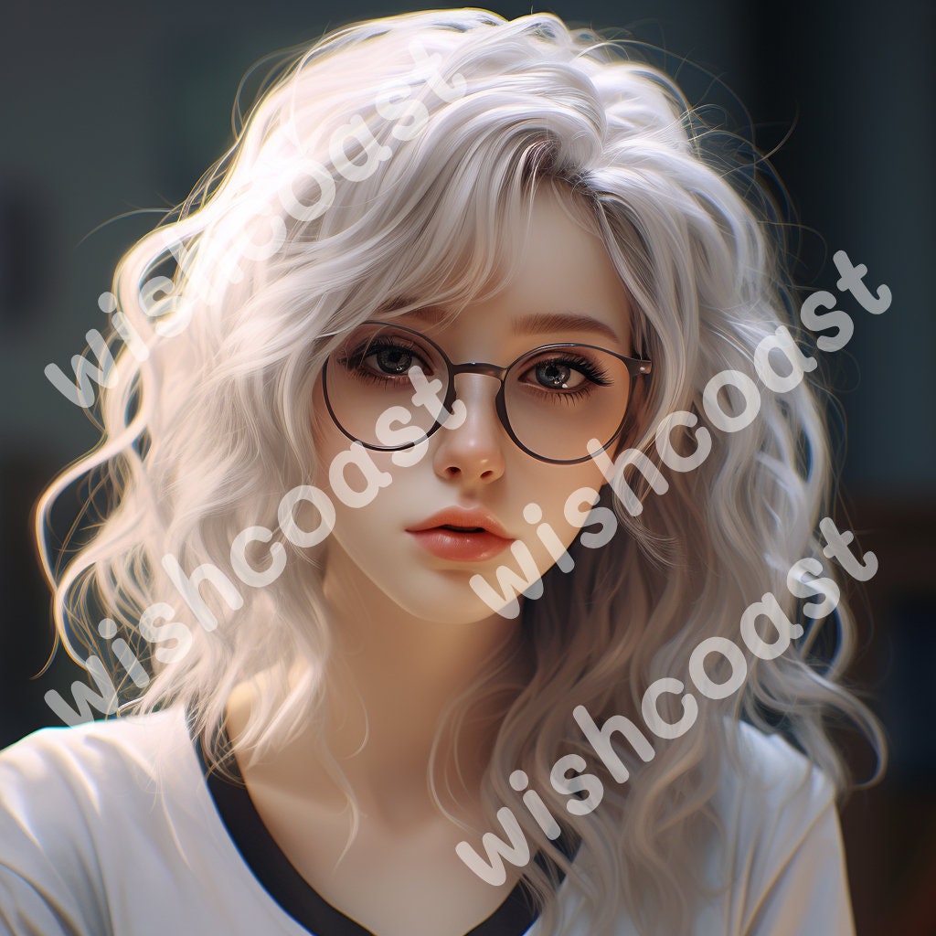 Adopt a Character | Hyper Realistic | Female | Silver Hair & Glasses ...