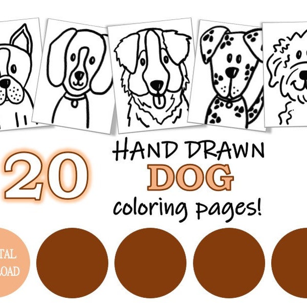Dog Breed Coloring Page - Etsy