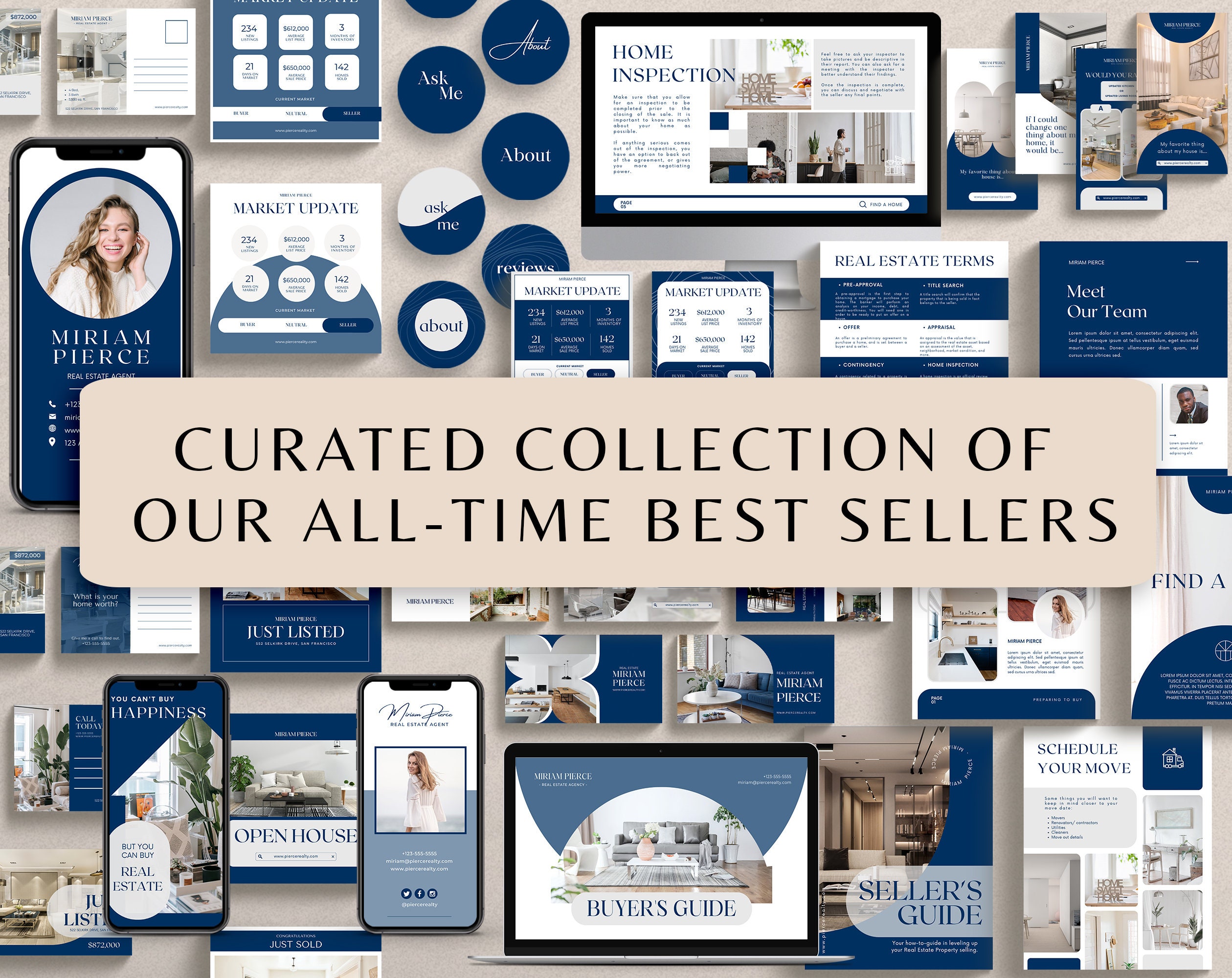 2026 Real Estate ALL-IN-ONE Templates, Canva Bundle, Canva Templates ...