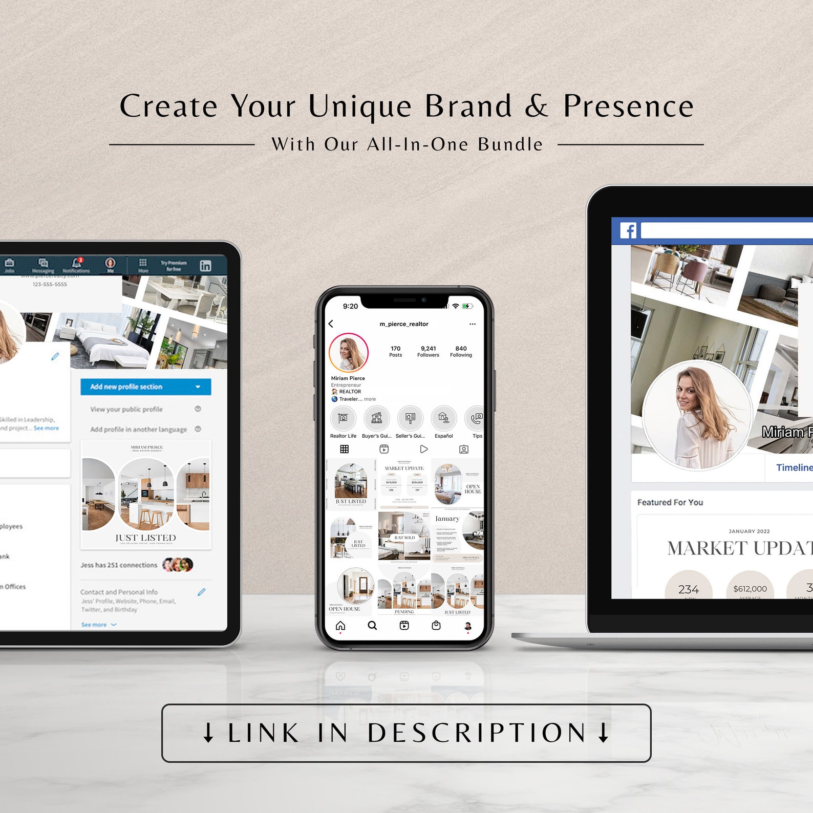 Realtor Logos, Pre-made Real Estate Logos, Realtor Branding, Real ...