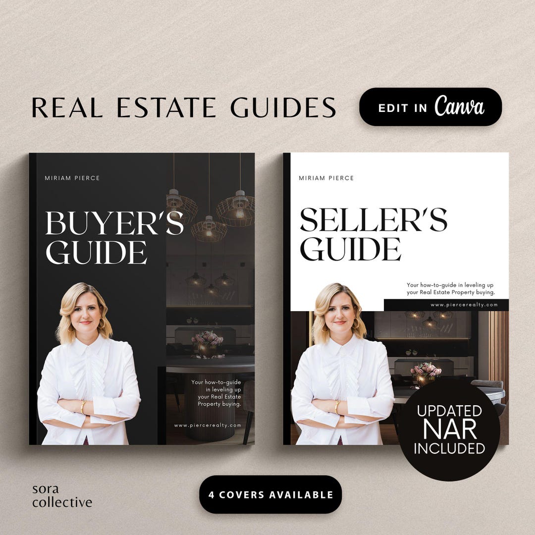Real Estate Buyer and Seller Guide, Real Estate Marketing Template ...