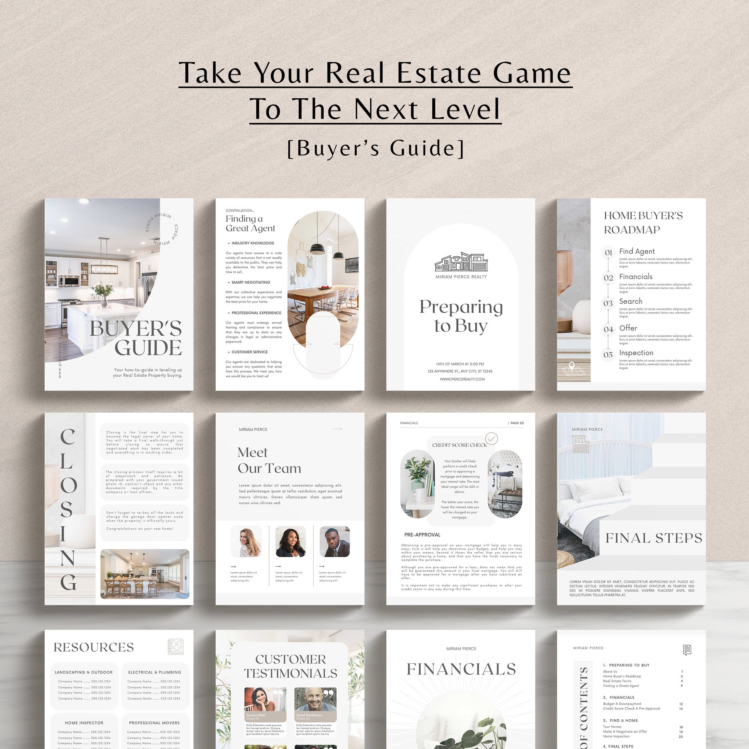 Real Estate Buyer and Seller Guide Realtor Buyer Packet & - Etsy Canada
