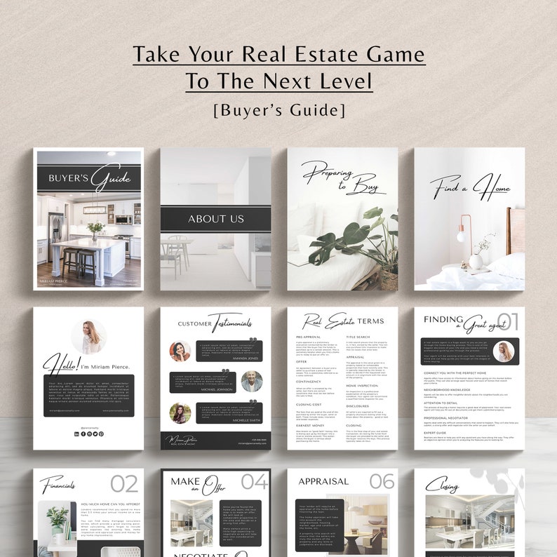 Real Estate Buyer and Seller Guide Real Estate Marketing - Etsy