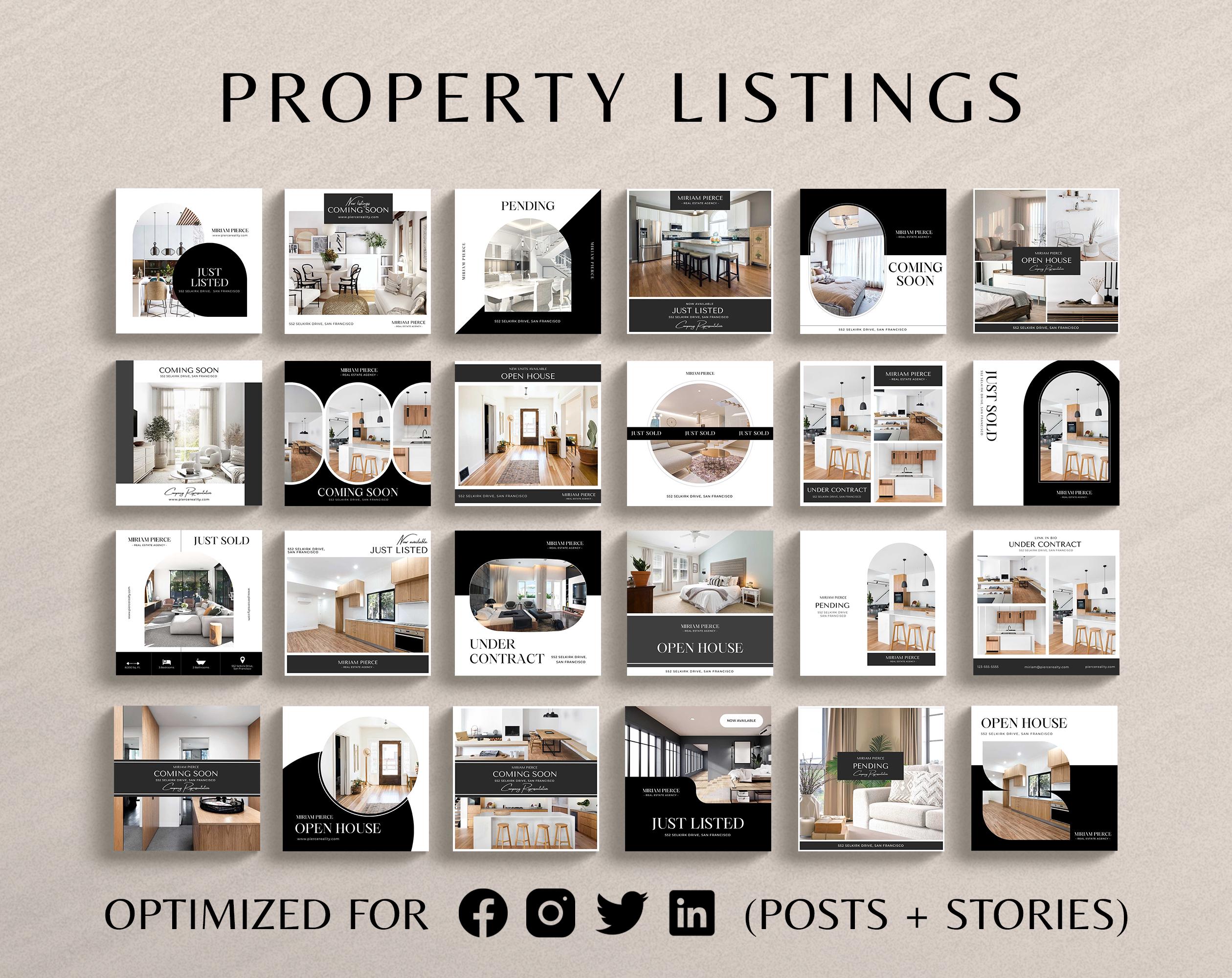 20,000+ Real Estate Marketing Templates Bundle, Instagram Real Estate ...