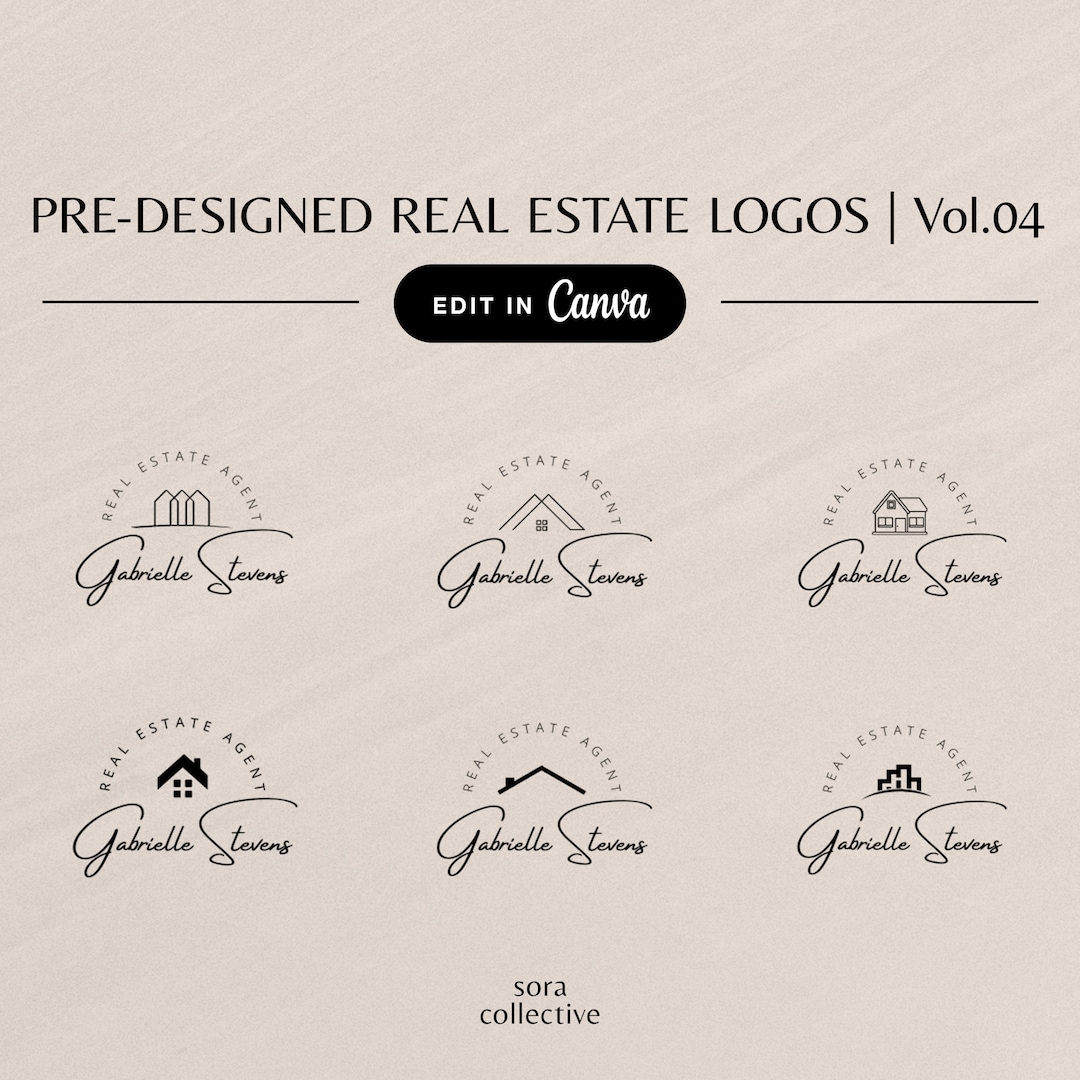 Realtor Logos, Pre-made Real Estate Logos, Realtor Branding, Real ...