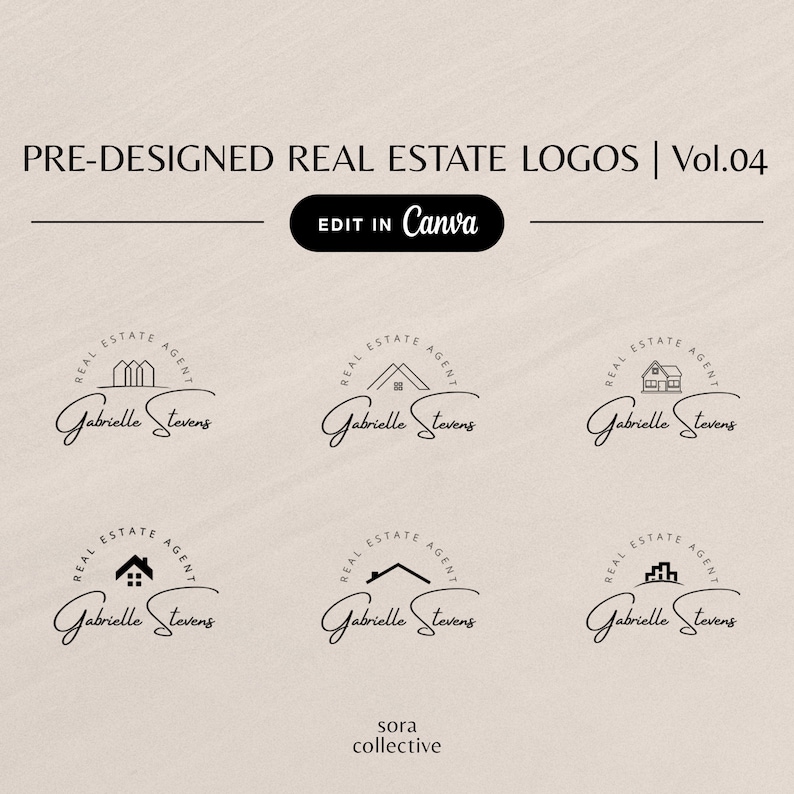 Realtor Logos, Pre-made Real Estate Logos, Realtor Branding, Real ...