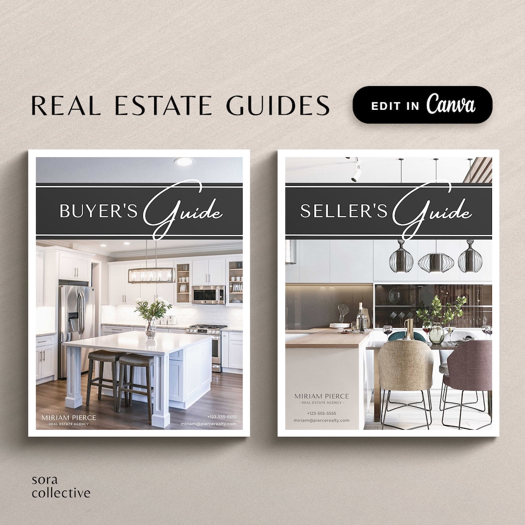 Real Estate Buyer and Seller Guide, Real Estate Marketing Template ...
