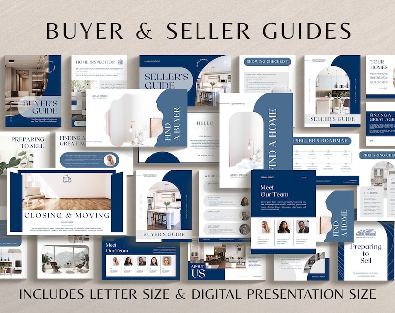 2026 Real Estate ALL-IN-ONE Templates, Canva Bundle, Canva Templates ...