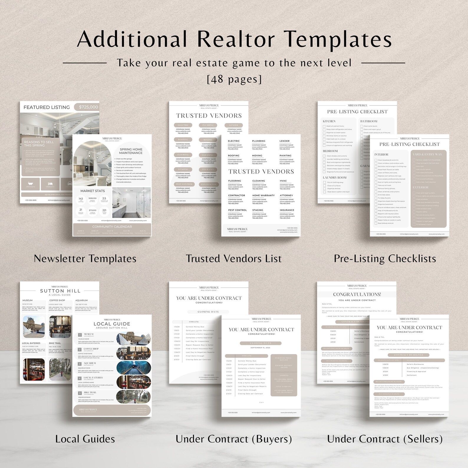 All-in-one Modern Real Estate Marketing Templates Bundle Real - Etsy