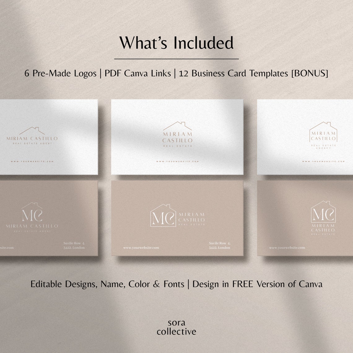 Real Estate Logo Realtor Logo Design Branding Template - Etsy