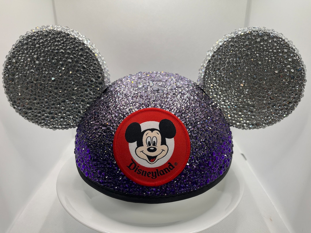 Custom Hand-crafted Bedazzled Disney Mickey Ear Hat (various Colors ...
