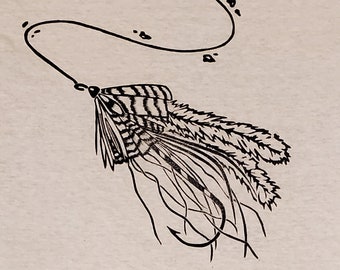 Red Grey Ghost Streamer Fishing Fly Hand-tied Flies Trout Flies ...