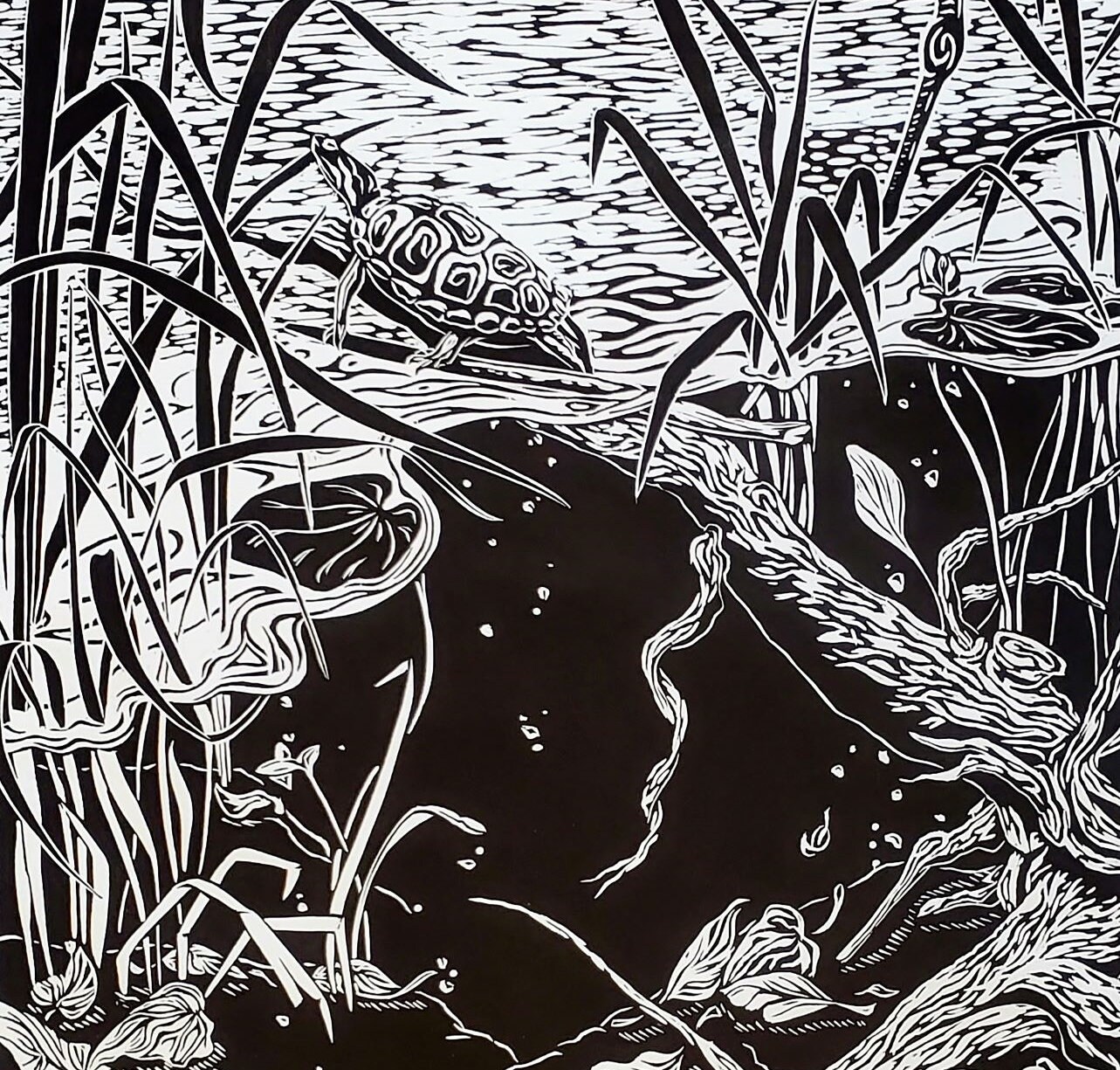 City Forest | Original Woodcut Print - Etsy