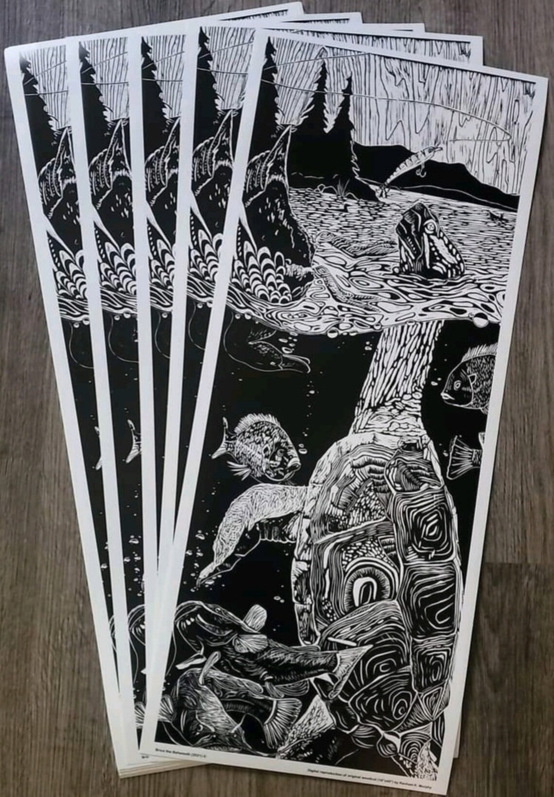 Posters of Woodcut Prints - Etsy