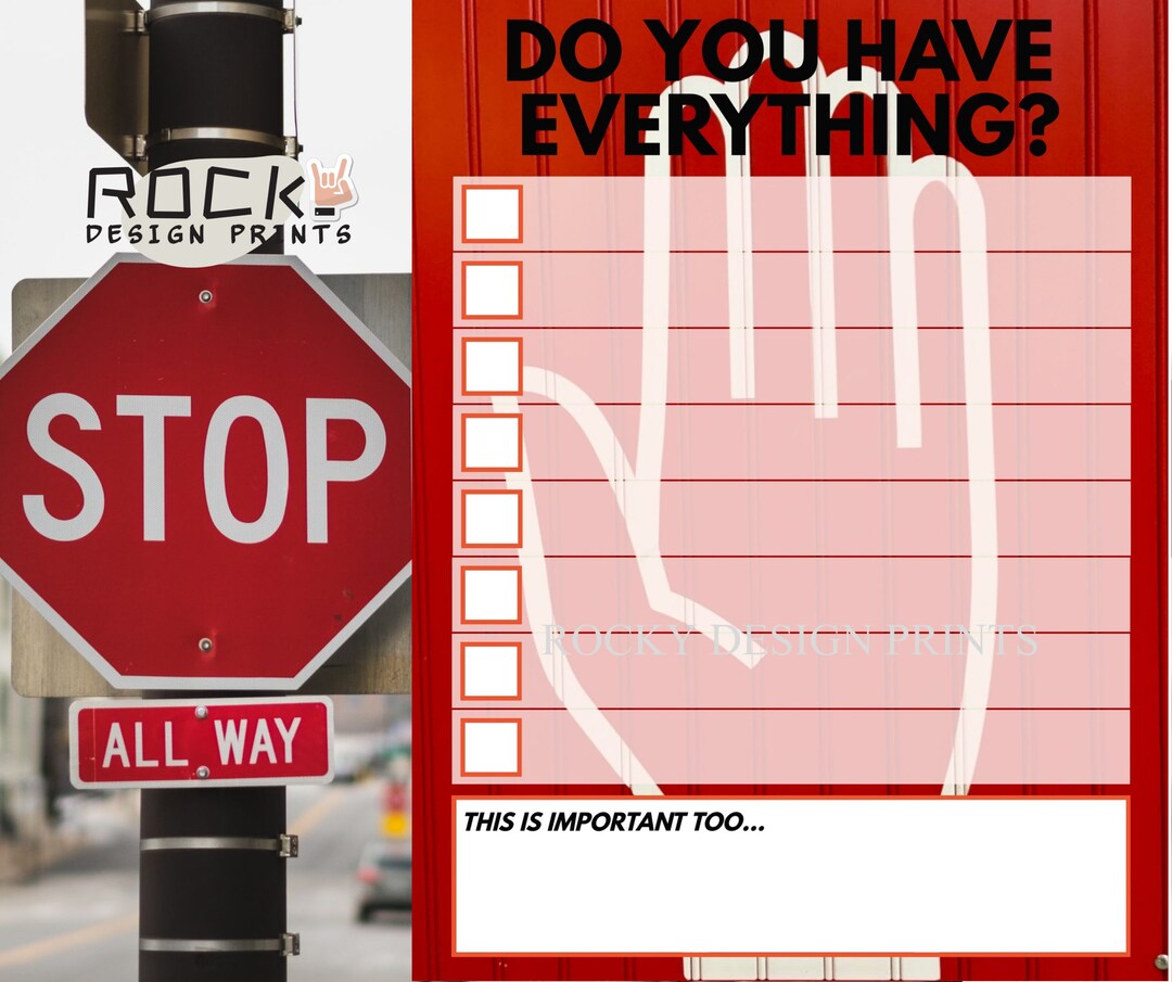 Leave With Everything You Need Checklist Digital Printable - Etsy