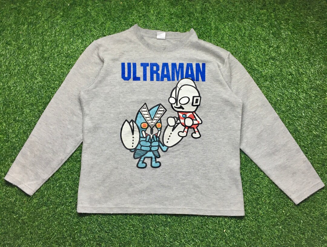 Vintage Ultraman Big Image Full Print Anime Cartoon Sweatshirt Jumper ...