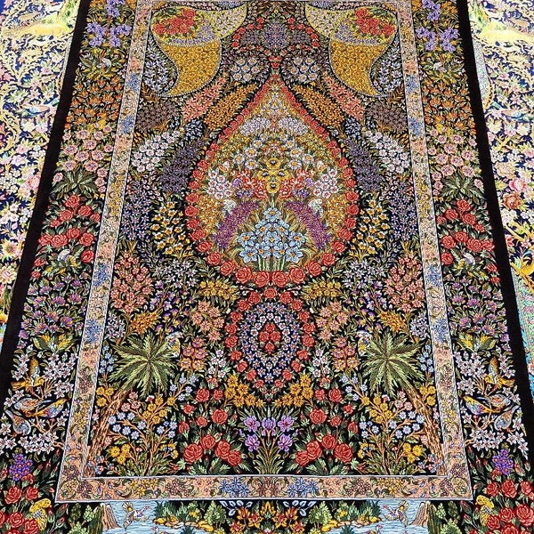 Iranian Silk Rugs - Etsy