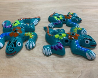 Talavera Pottery Iguana - Etsy