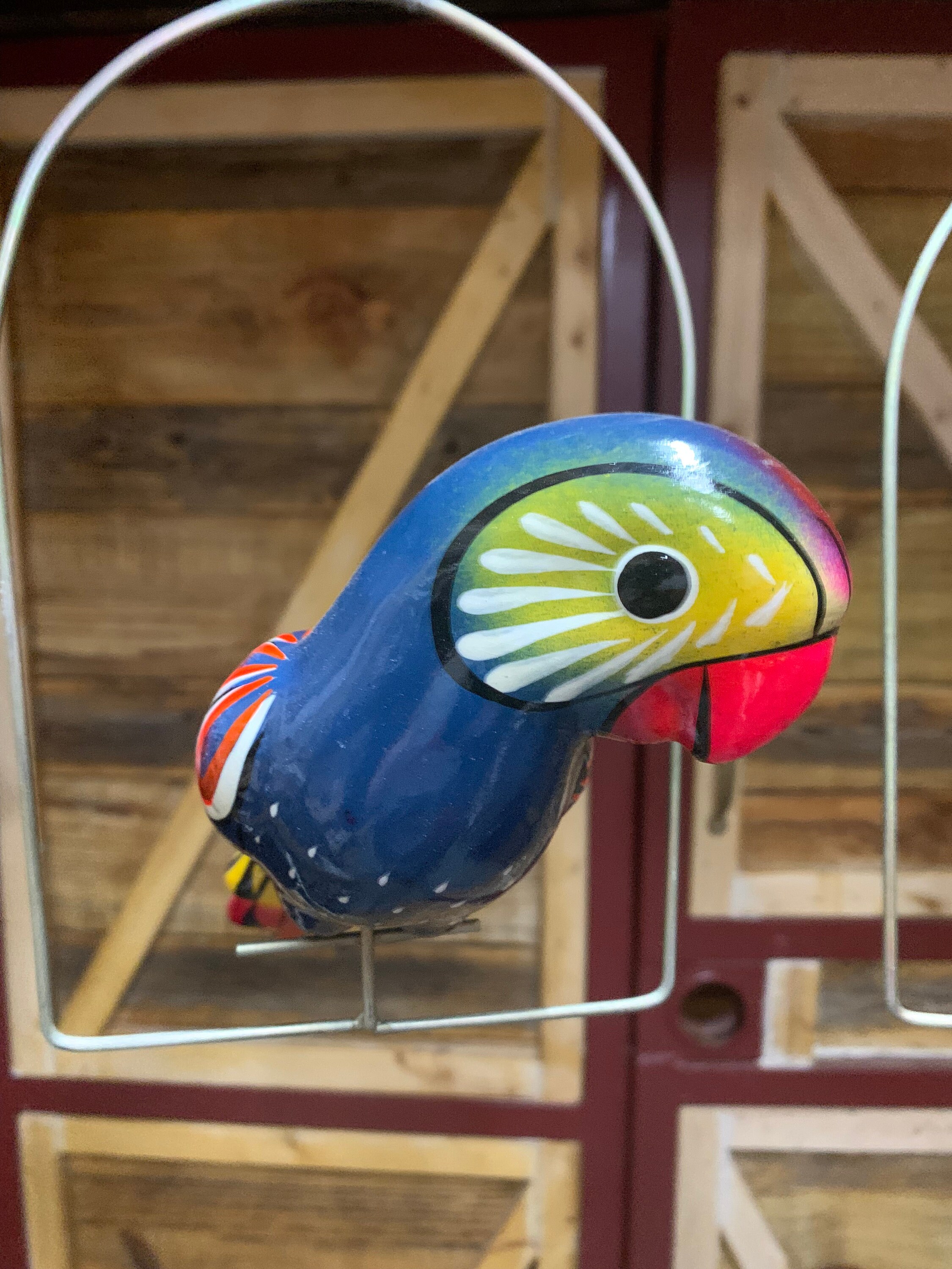 NEW Set of 3 Talavera Exotic Birds Parrot Toucan Swing Hanging - Etsy