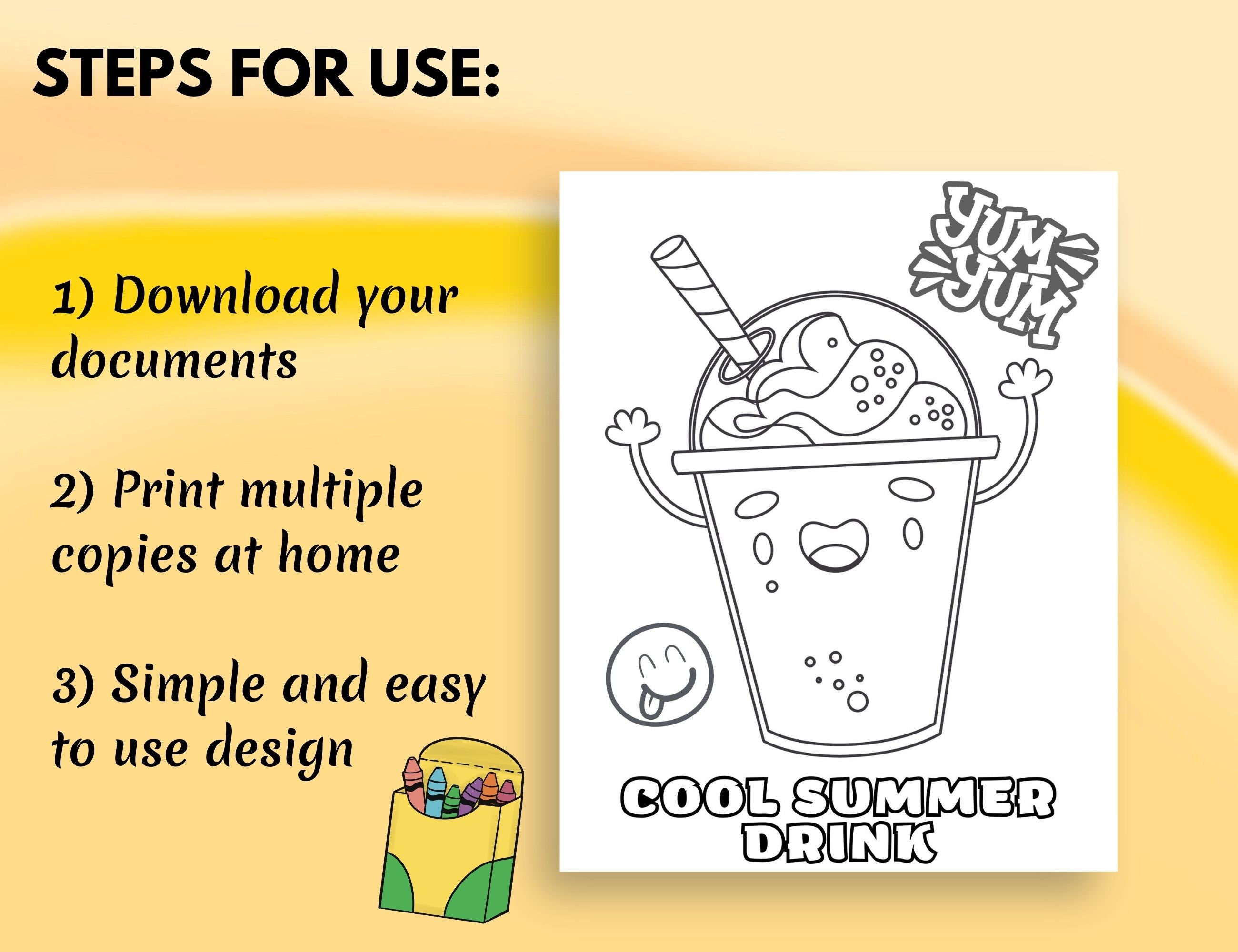 Summer Coloring Pages | 9 Printable Coloring Pages | Summer Activity ...