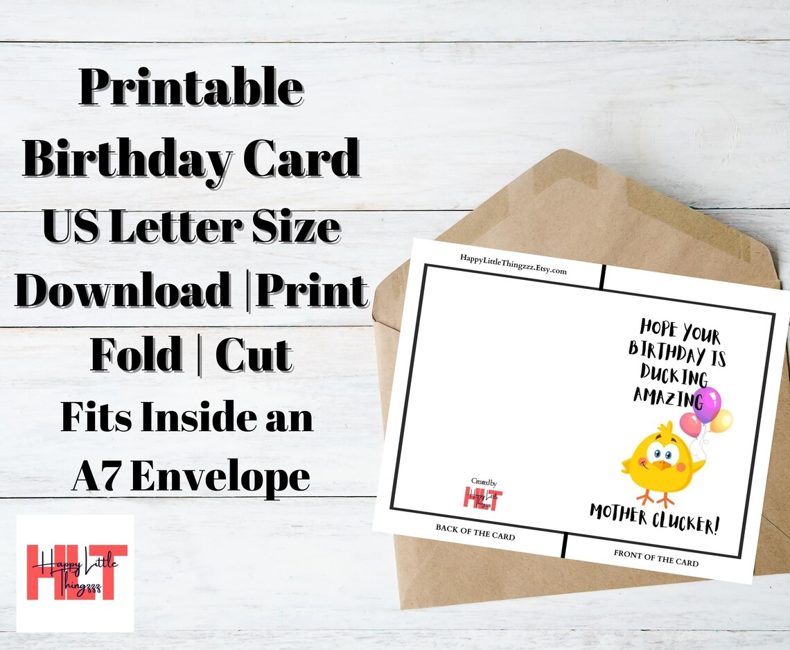 Printable Birthday Card | Instant Download | Funny Card - Etsy