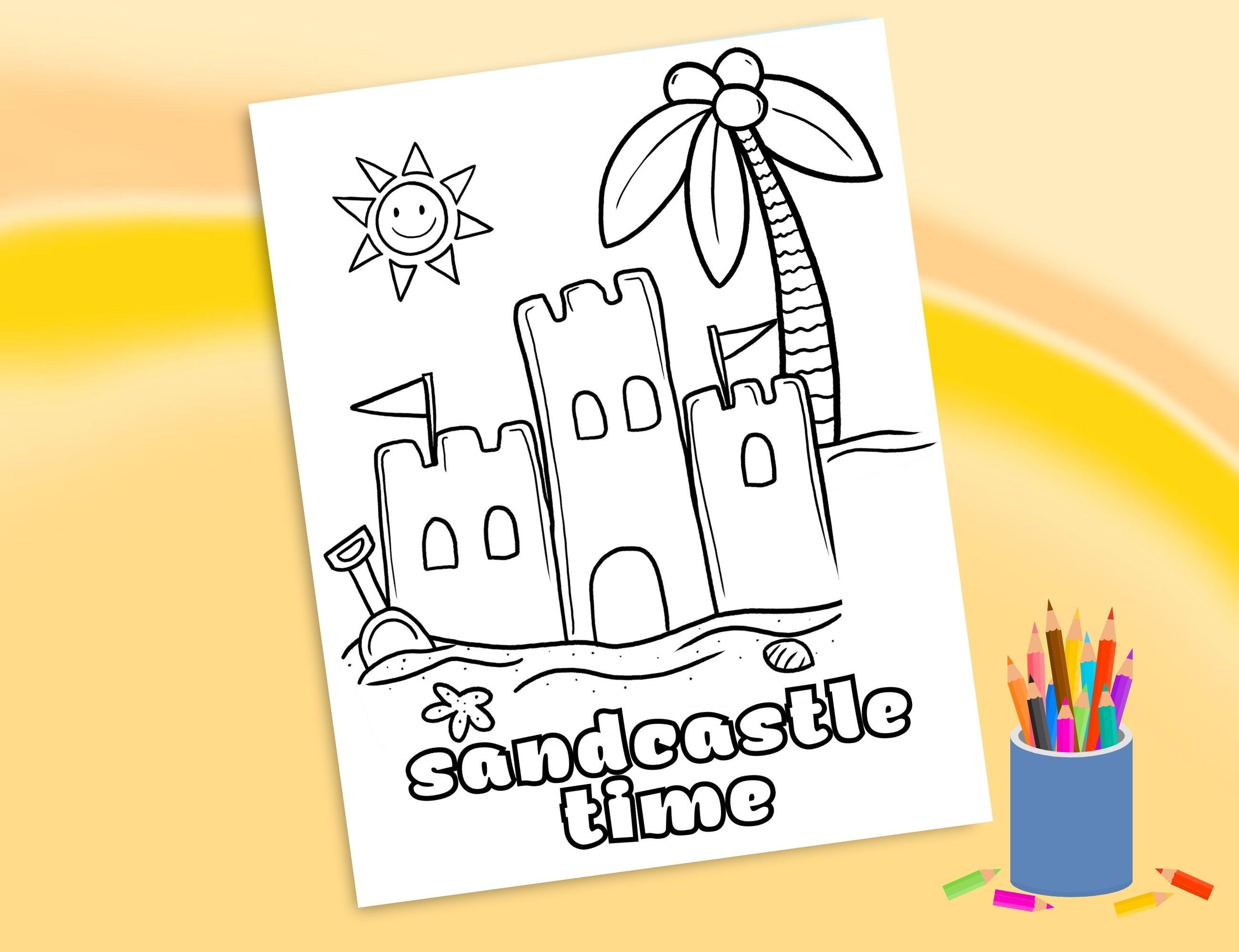 Summer Coloring Pages | 9 Printable Coloring Pages | Summer Activity ...