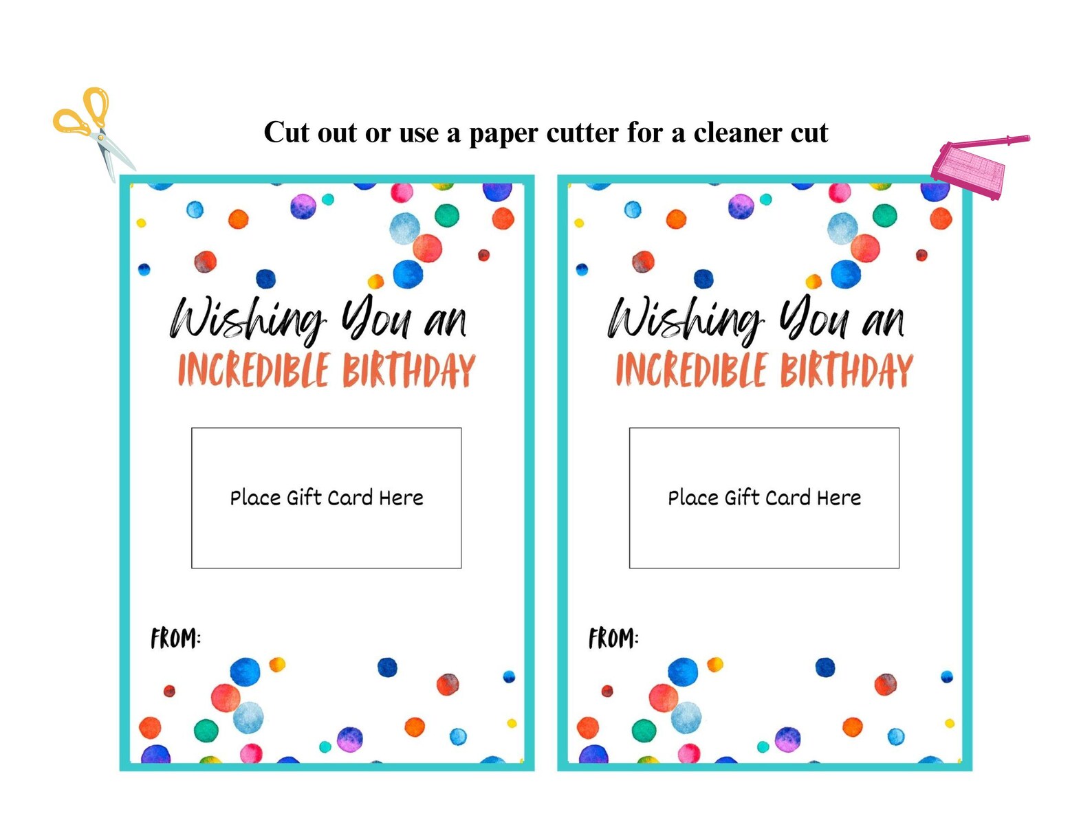 Happy Birthday Gift Card Holder | Printable Gift Card Holder | Editable ...