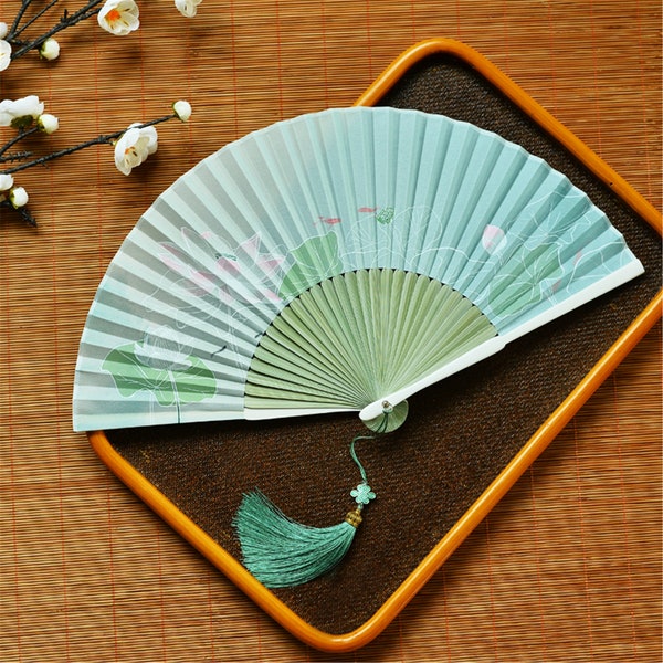 Bamboo Hand Fan - Etsy