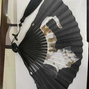 Cute Cat Bamboo Hand Fan Japanese Kawaii Handheld Folding - Etsy
