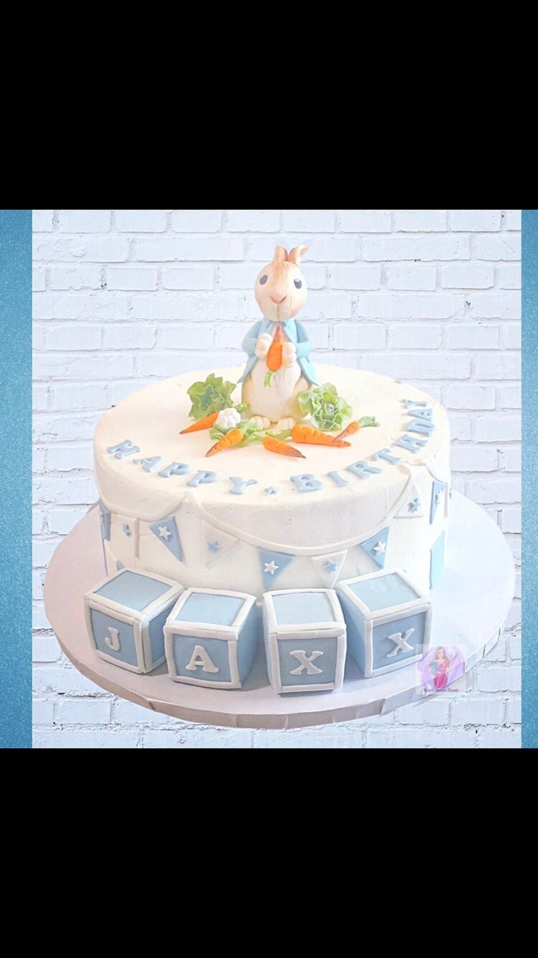 Edible Fondant Peter Rabbit Inspired Cake Topper Veggies - Etsy