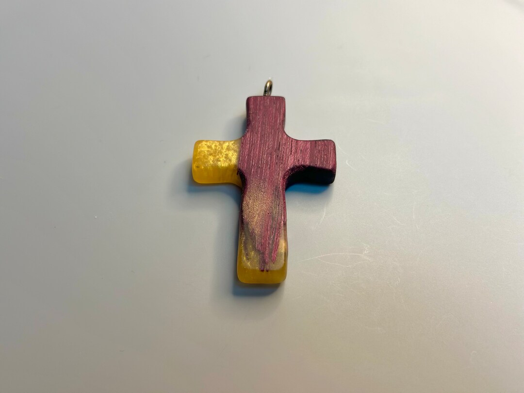 Cross Pendent - Epoxy Cross Necklace - Everyday Cross - Confirmation ...