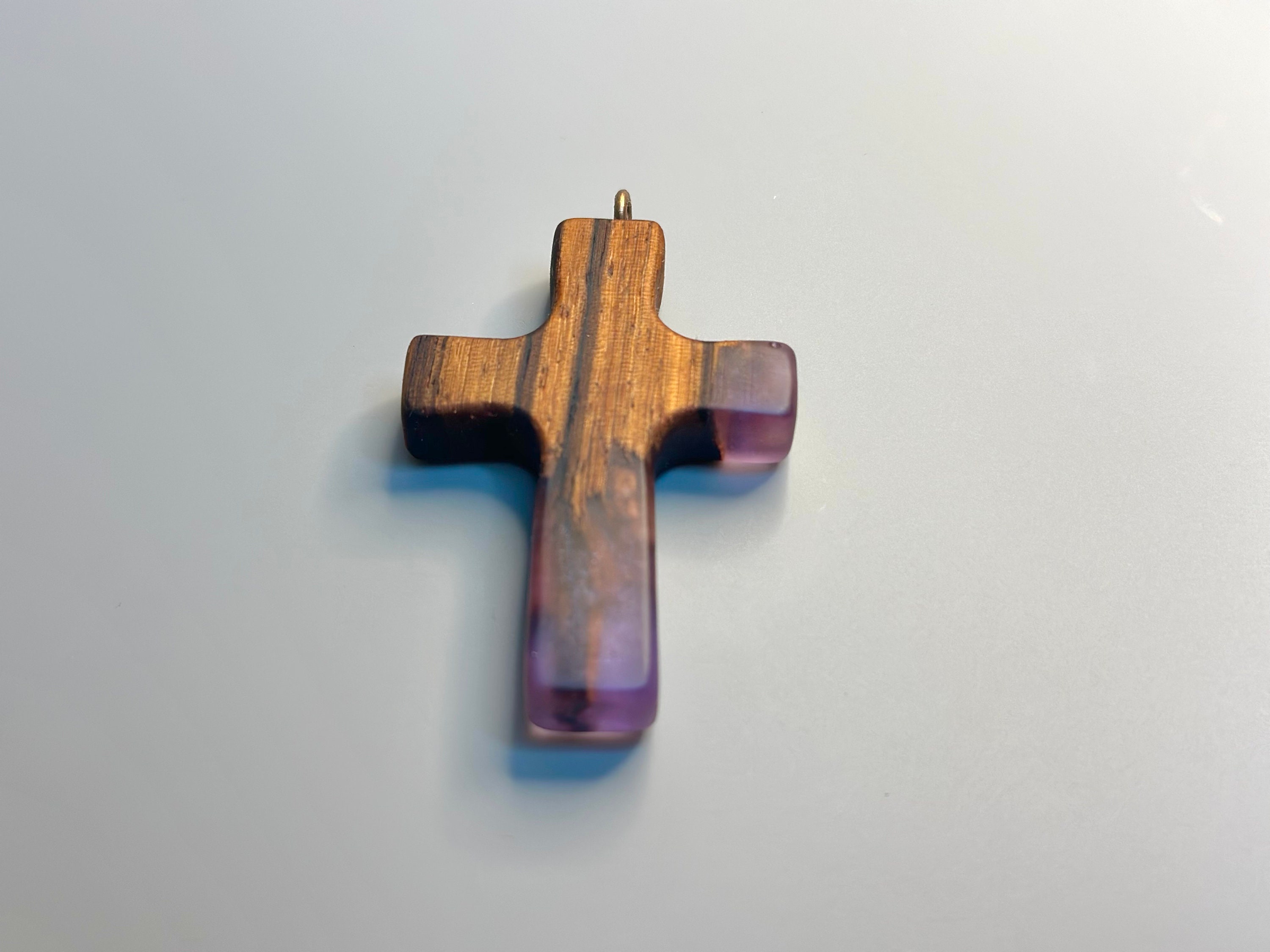 Cross Pendent Epoxy Cross Necklace Everyday Cross Confirmation Cross ...