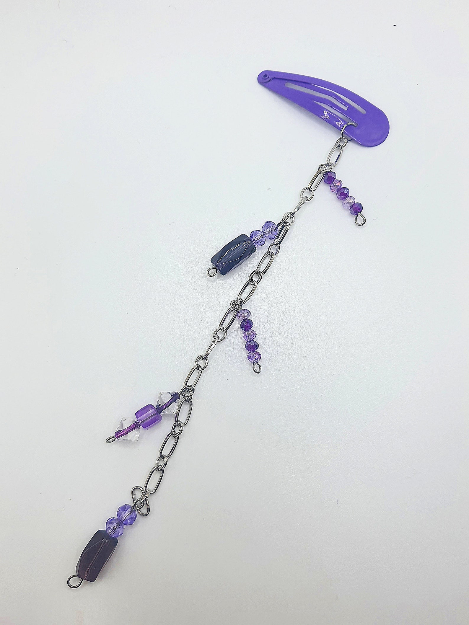 Hair Clips With Beaded Dangle Chain Hair Accessories Hair - Etsy